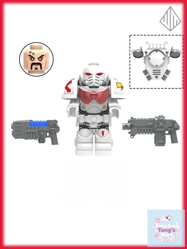 Фигурка Warhammer 40000 для коллекционеров и игр, белый пластик, детализированная модель