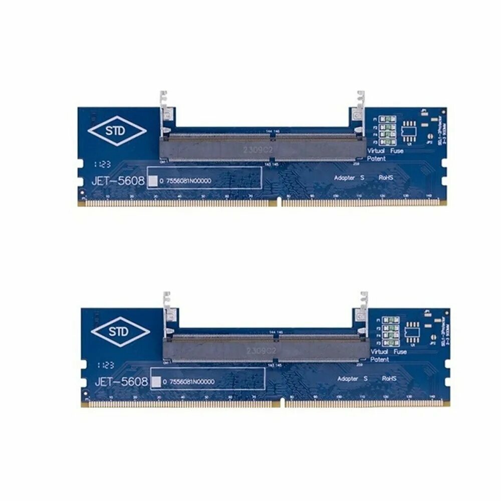 2 Шт. Адаптера Оперативной Памяти SO-DIMM На DIMM DDR4 Для Подключения Ноутбука К ПК