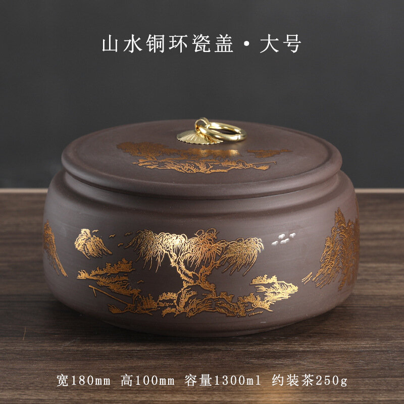 2021 Пустая подарочная коробка для чая, высококачественная керамическая упаковка для чая, коробка для упаковки к Празднику середины осени, изысканная чайная коробка с герметичной крышкой.
