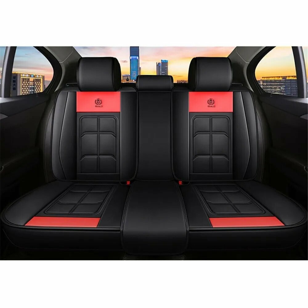 Автомобильный чехол на Задние сиденья, Экокожа, 1 шт.