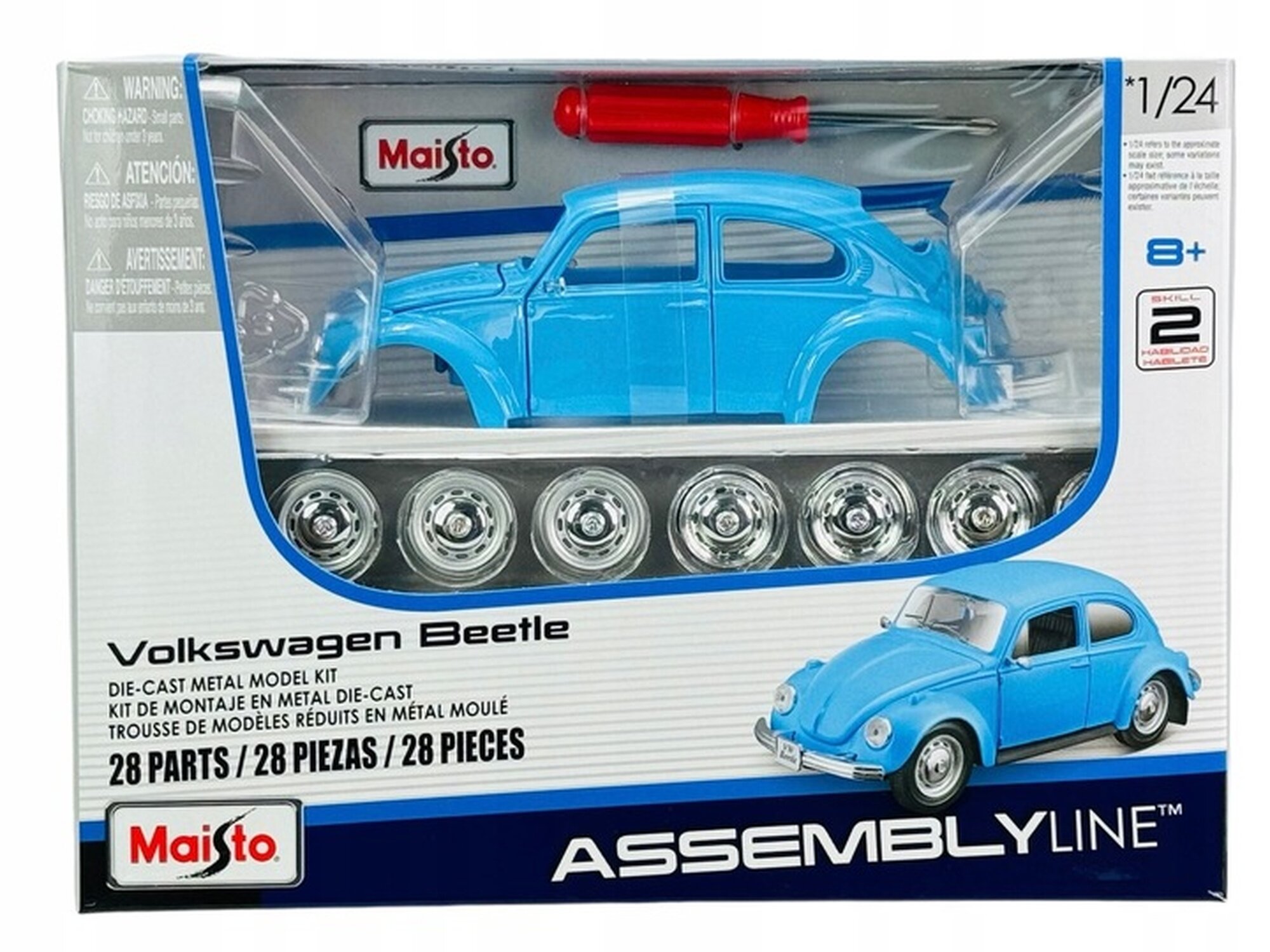 Игрушечный транспорт Maisto- Сборная модель Volkswagen Beetle в масштабе 1:24- 39926