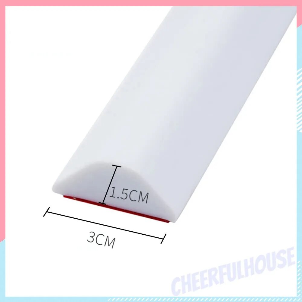 Занавеска силиконовая водоудерживающая лента для ванной 3см Белый