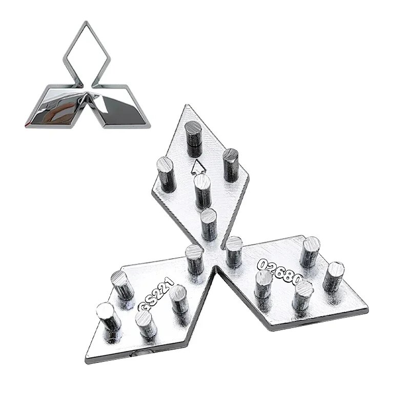 Для Mitsubishi Lancer Outlander Pajero ASX Eclipse Cross Ralliart ABS автомобильная пряжка B-Silver