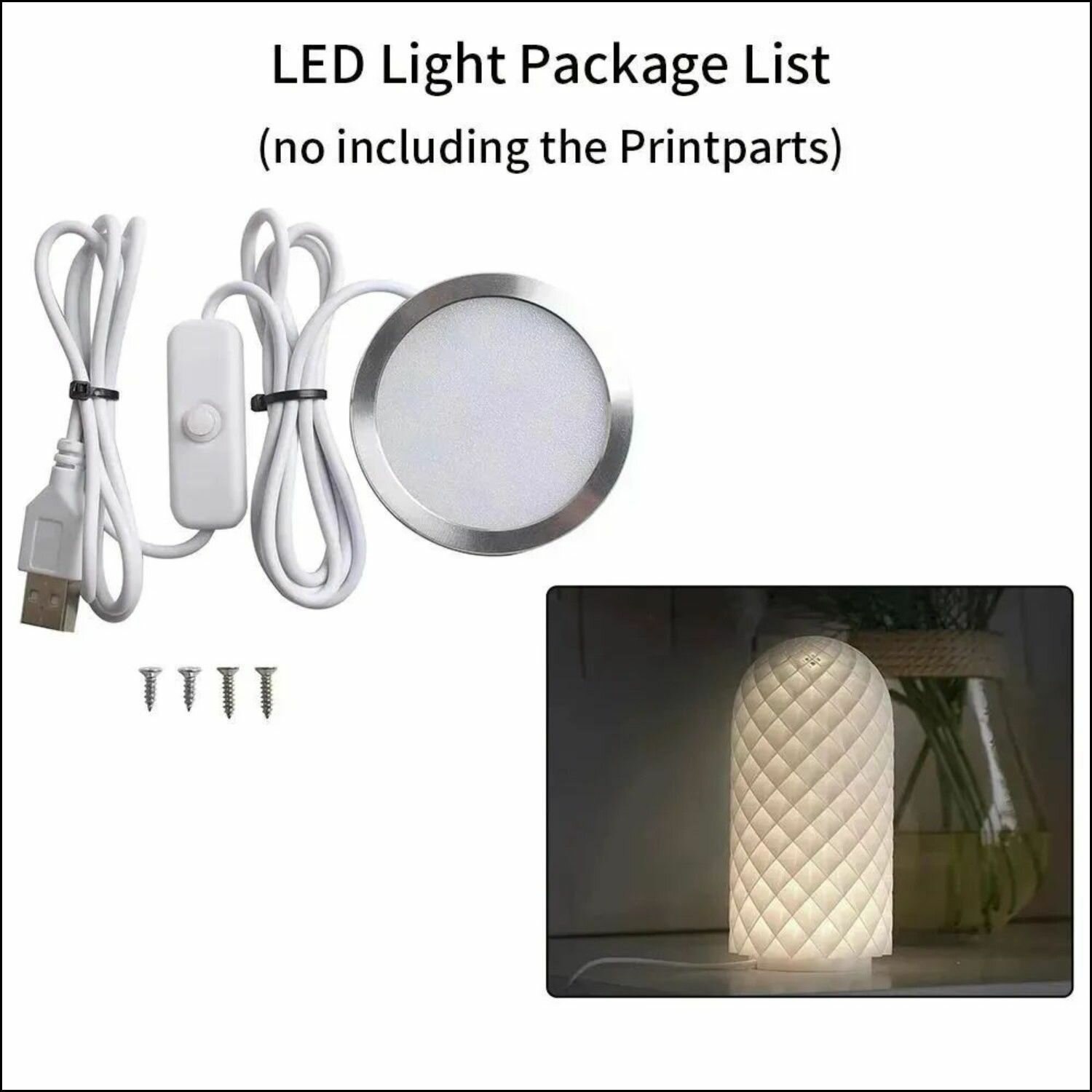 Для Bambu Lab LED Light Model Kit Детали 3D-принтера 1 шт — фото 1
