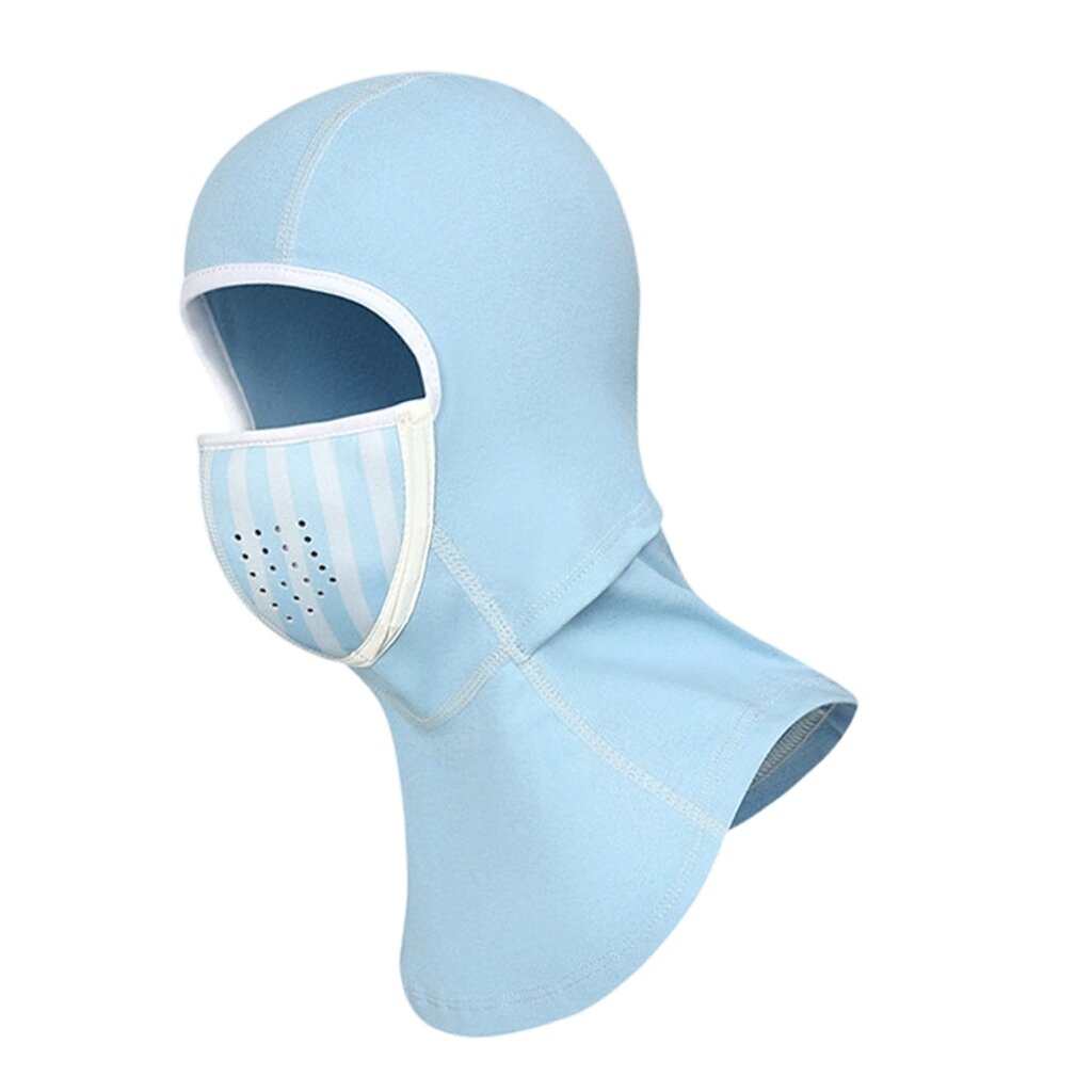 Дышащая Детская маска из гипоаллергенной ткани с полным покрытием, зимняя теплая маска для лица