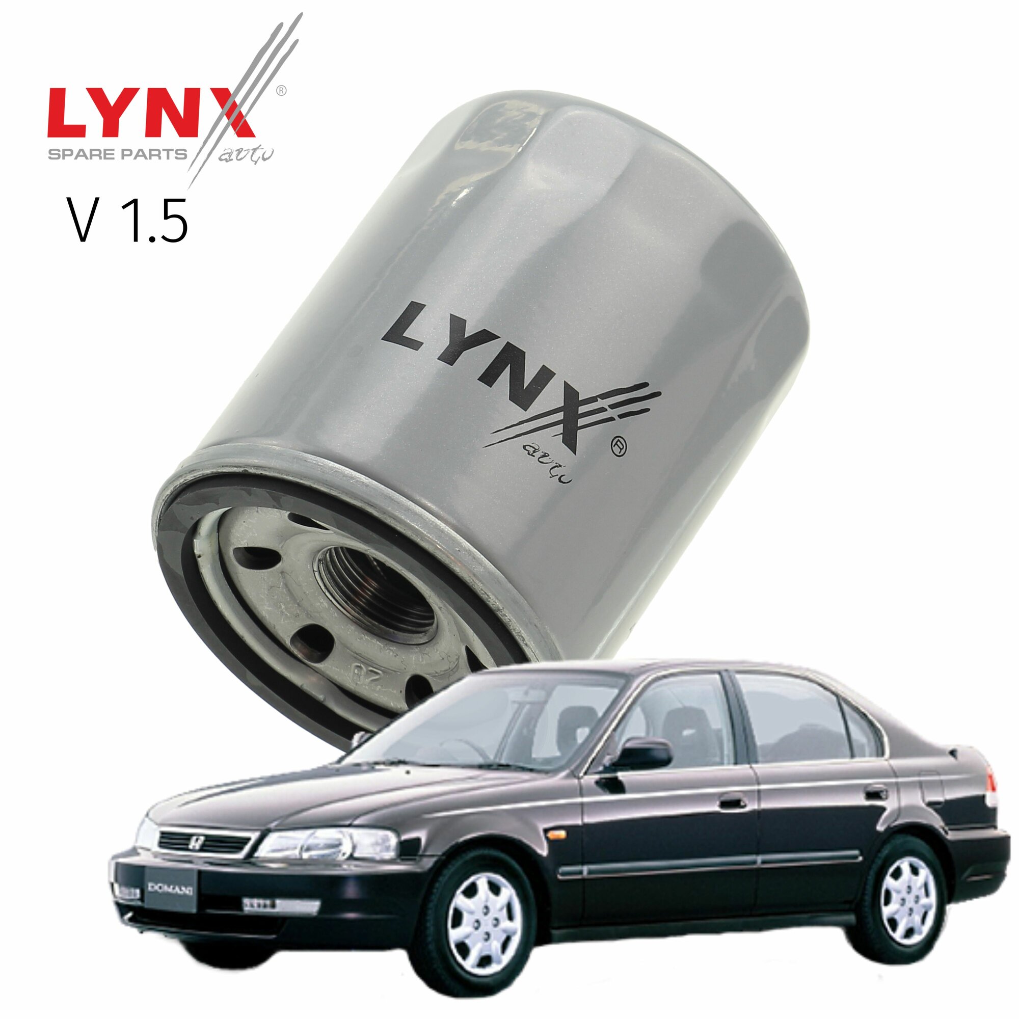 Фильтр масляный Honda Domani (2) MB / Хонда Домани 1997 1998 1999 2000 V1.5 D15B / 1шт LYNXauto