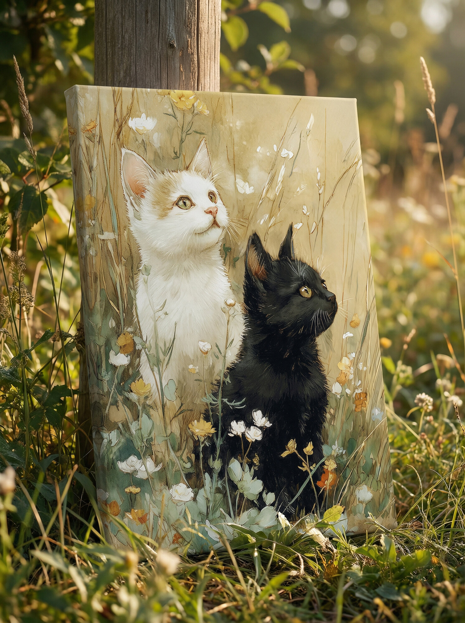 Картина Postermarket "Котята", холст, на подрамнике, цифровая печать
