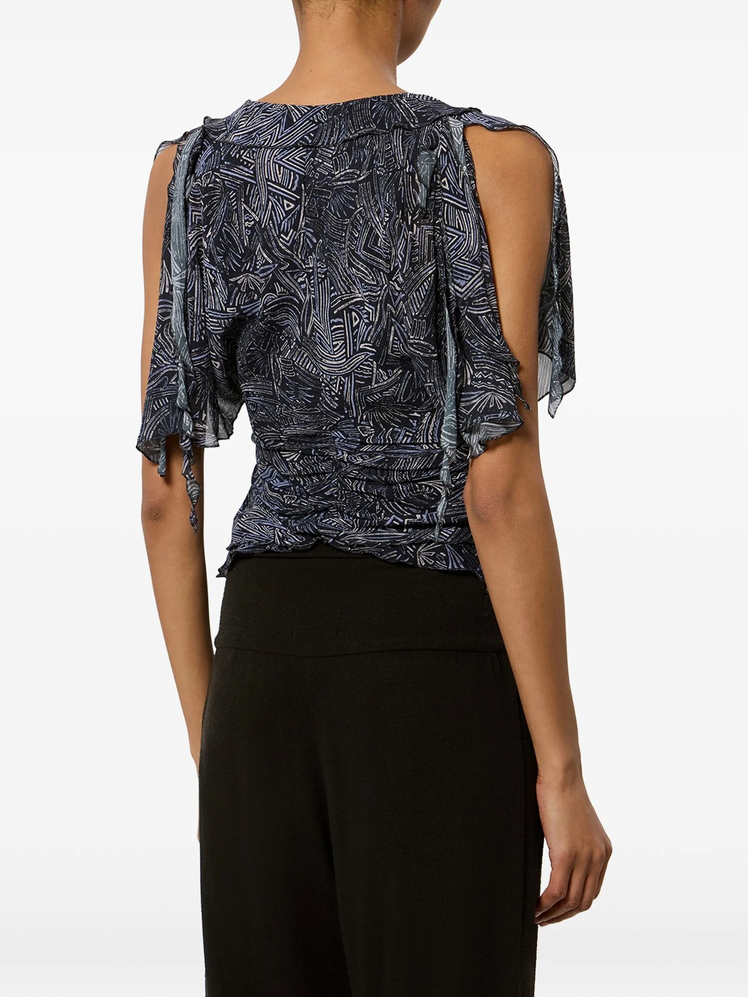 Блуза Isabel Marant Thanais blouse, размер 36, синий — фото 1