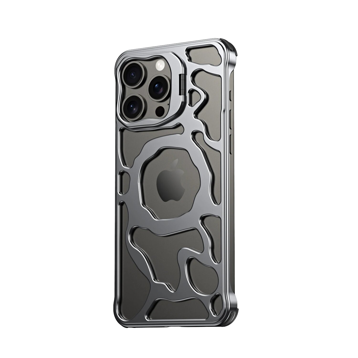 Чехол из титано-алюминиевого сплава для iPhone 18, 16, 15, 17 Pro Magsafe Gray, For iphone16 Pro Max