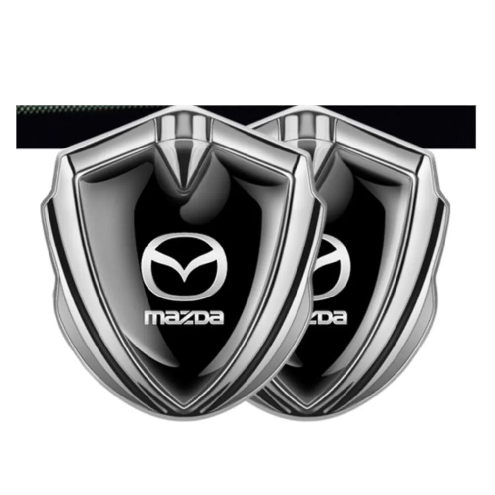 3D металлические наклейки на кузов автомобиля, значки на заказ, автостайлинг, украшения, 2pcs-Silver