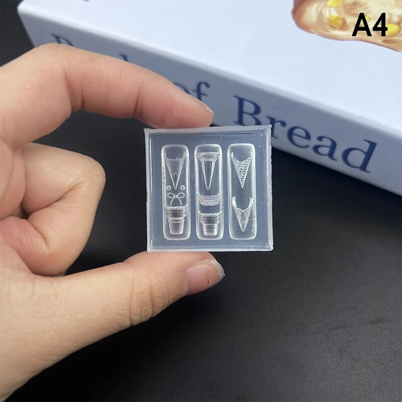 Силиконовая форма для ногтей, бант, роза, A4