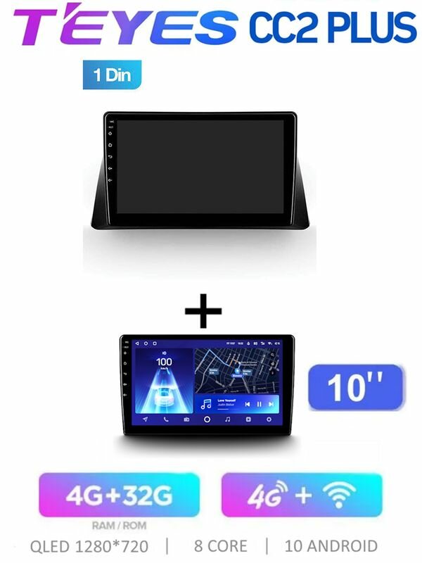 Магнитола 10" Teyes CC2 Plus 4/32 Gb для Honda Crosstour 1 TF 2009-2015