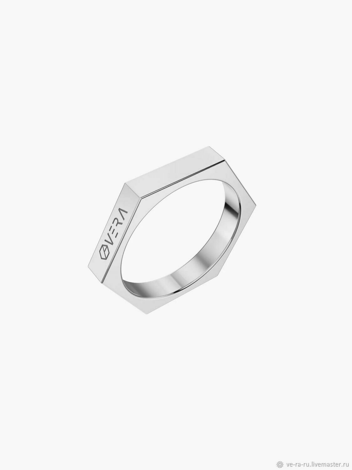 Кольцо обручальное, на фалангу, серебро, 925 проба, родирование