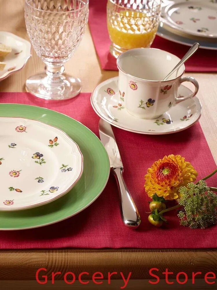 Чашка Villeroy & Boch Petite Fleur для завтрака, 350 мл, 1 шт, керамика, с цветочным узором — фото 1