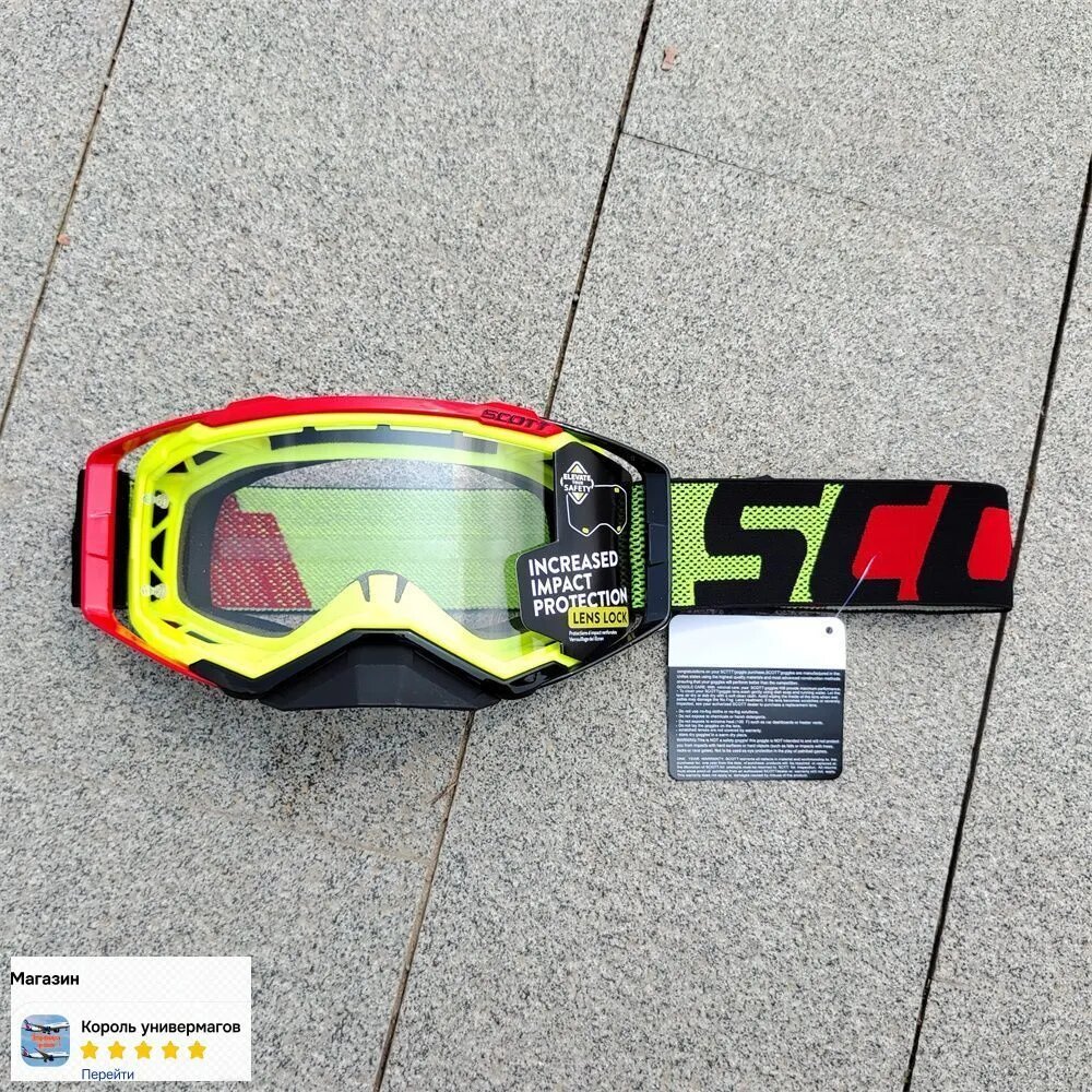 Горнолыжная маска SCOTT, защита от запотевания, защита глаз, мотоцикл