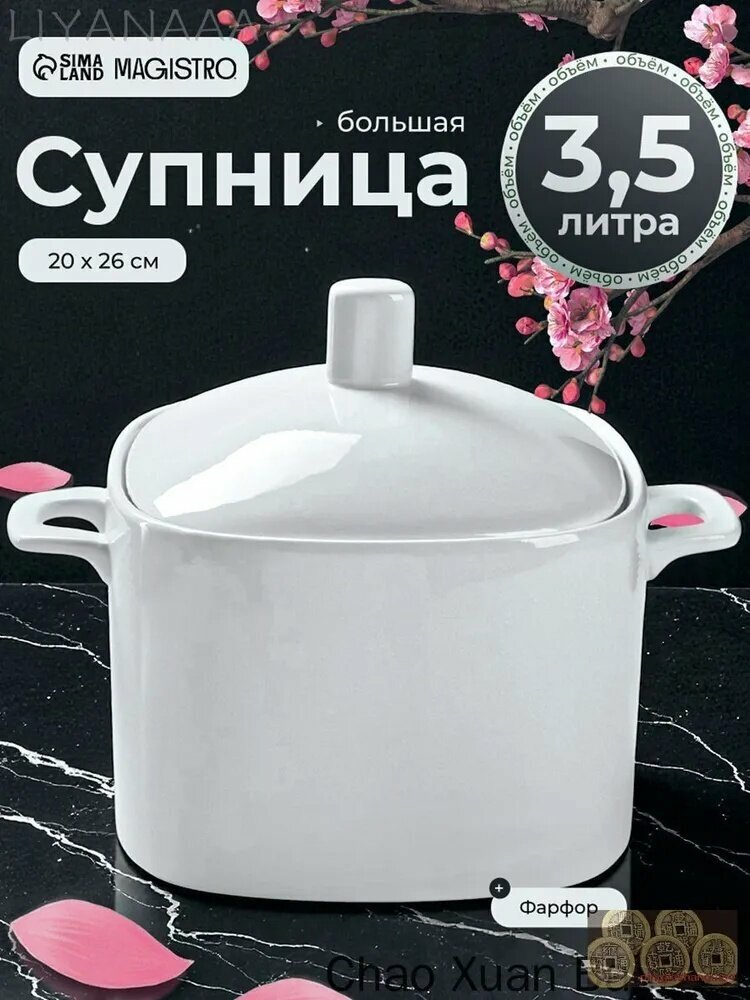 Супница, бульонница "magistro бланш", 1 шт