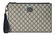 Сумка GUCCI, фактура плетеная, синий/черный