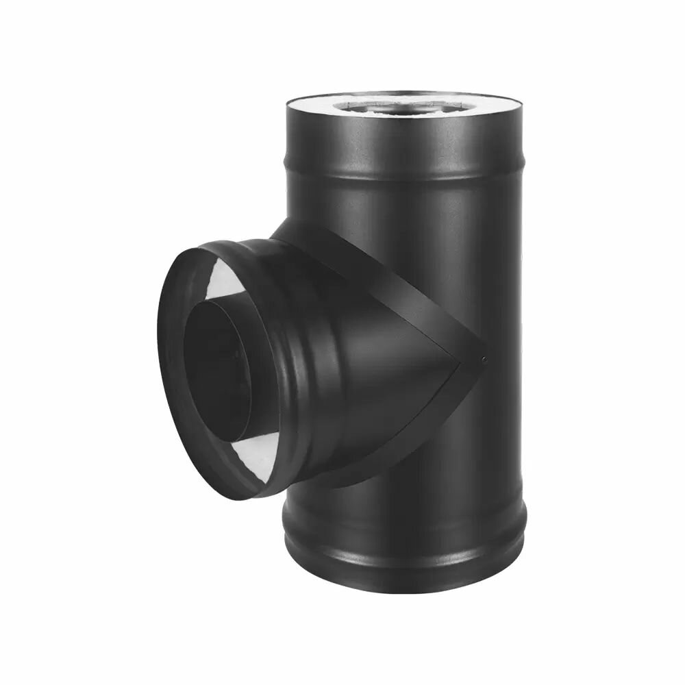 Везувий Сэндвич-тройник KERABLACK (AISI 430 1,0мм/0,5мм) д.150х250мм