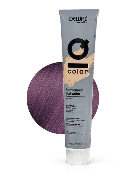 Краска для волос перманентная VIOLET (фиолетовый корректор) Dewal Cosmetics IQ COLOR, 90 мл