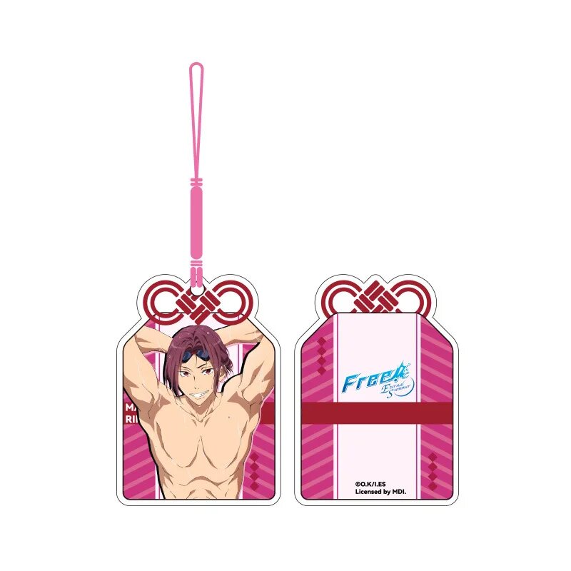 Акриловый брелок Free! Rin Matsuoka, розовый