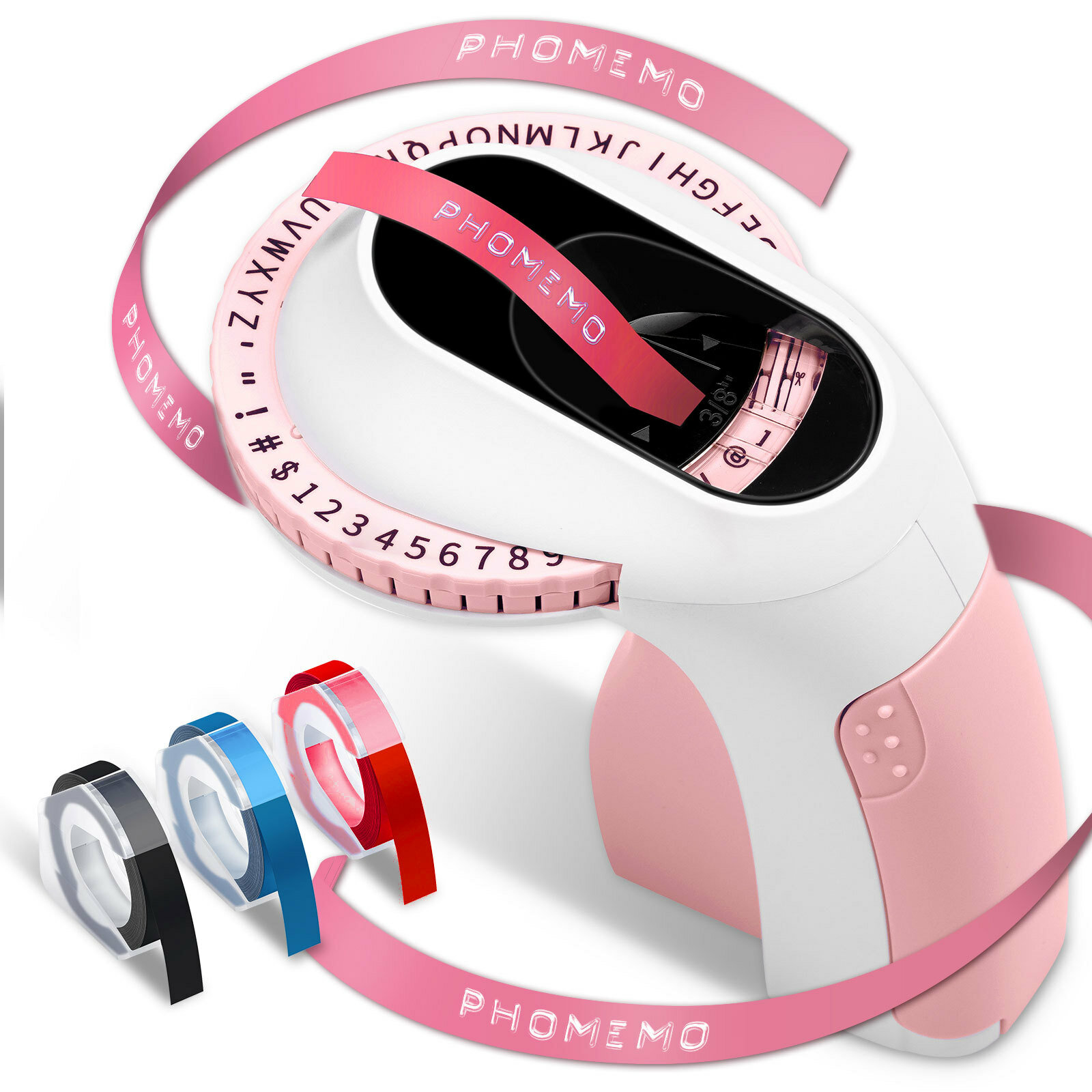 Портативный принтер для этикеток Phomemo E975, мини-стикер-принтер с механическим тиснением, домашний принтер для этикеток.