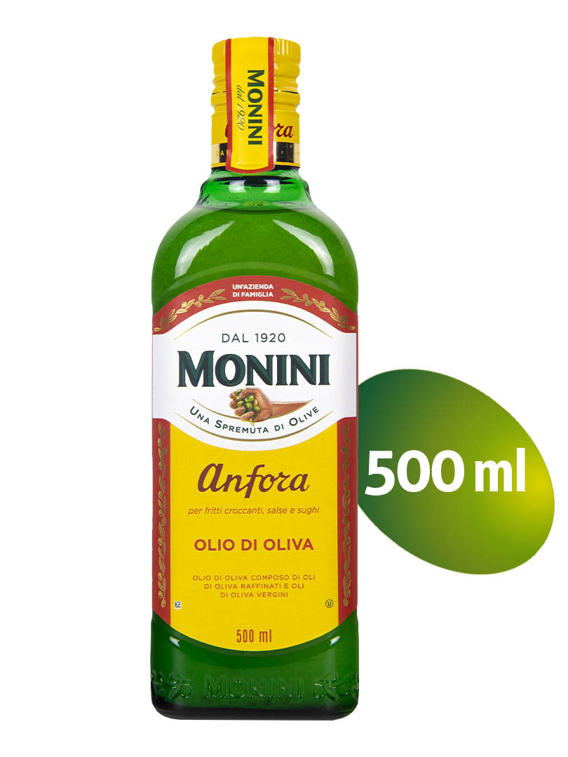 Оливковое масло Monini Anfora рафинированное c добавлением нерафинированного оливкового масла, 0,5 л