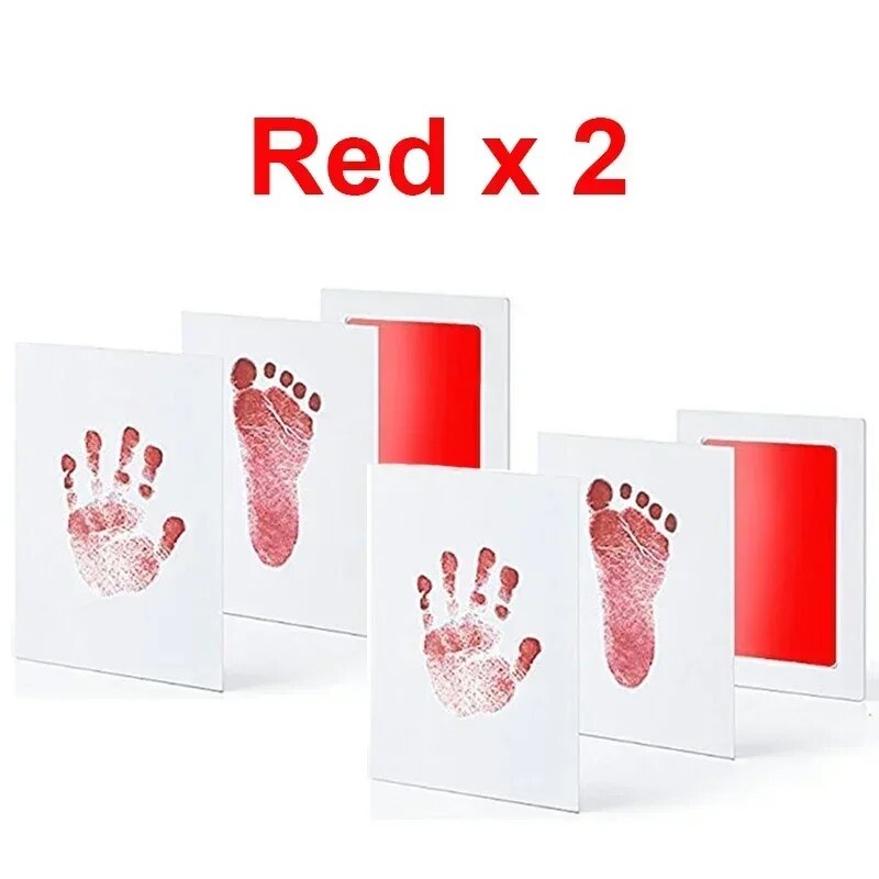 Набор для отпечатков рук и ног, Красный (C14-2 Red) x 2