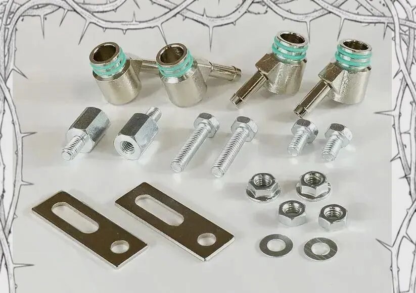 Переходники для монтажа газовых форсунок через бензиновые с двумя кольцами