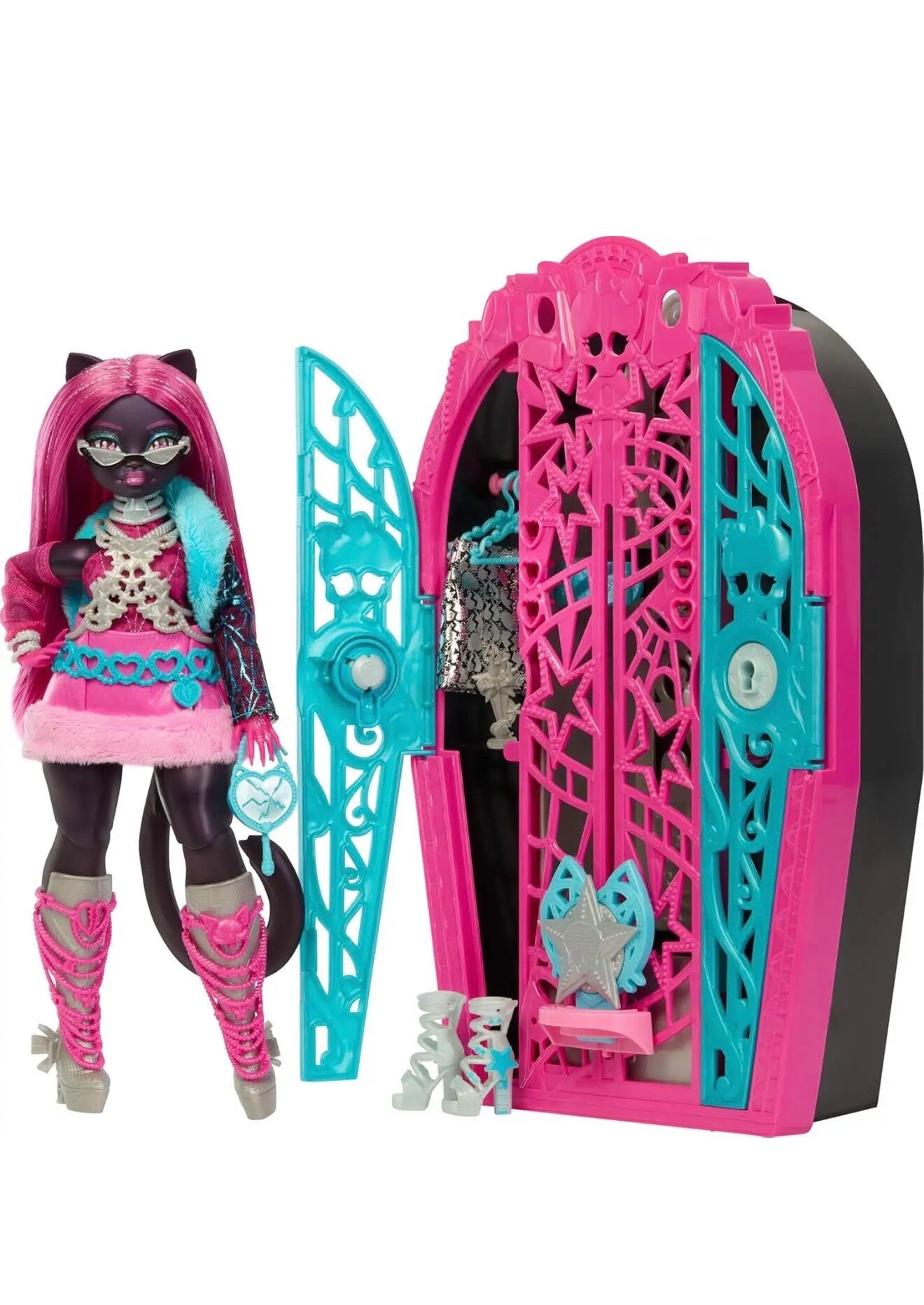 Mattel Monster High Hauntlywood Mysteries, Skulltimate Secrets Catty Noir Doll