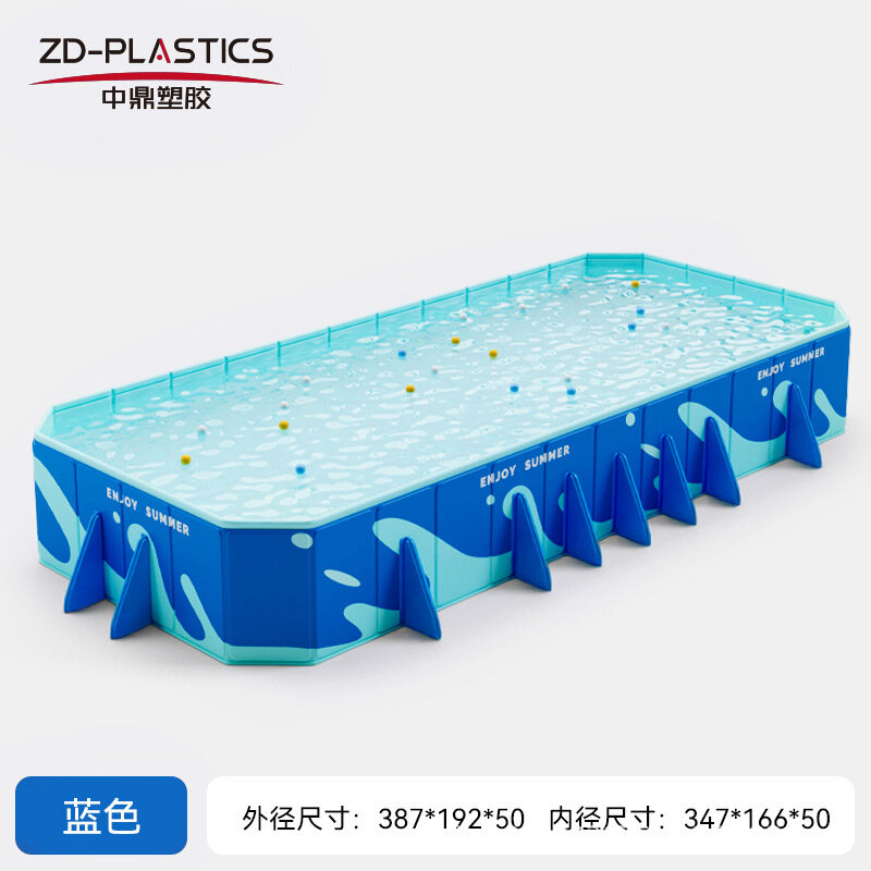 [2026] Детский домашний бассейн без надувных элементов, складной уличный бассейн с большим каркасом, семейный бассейн для малышей.