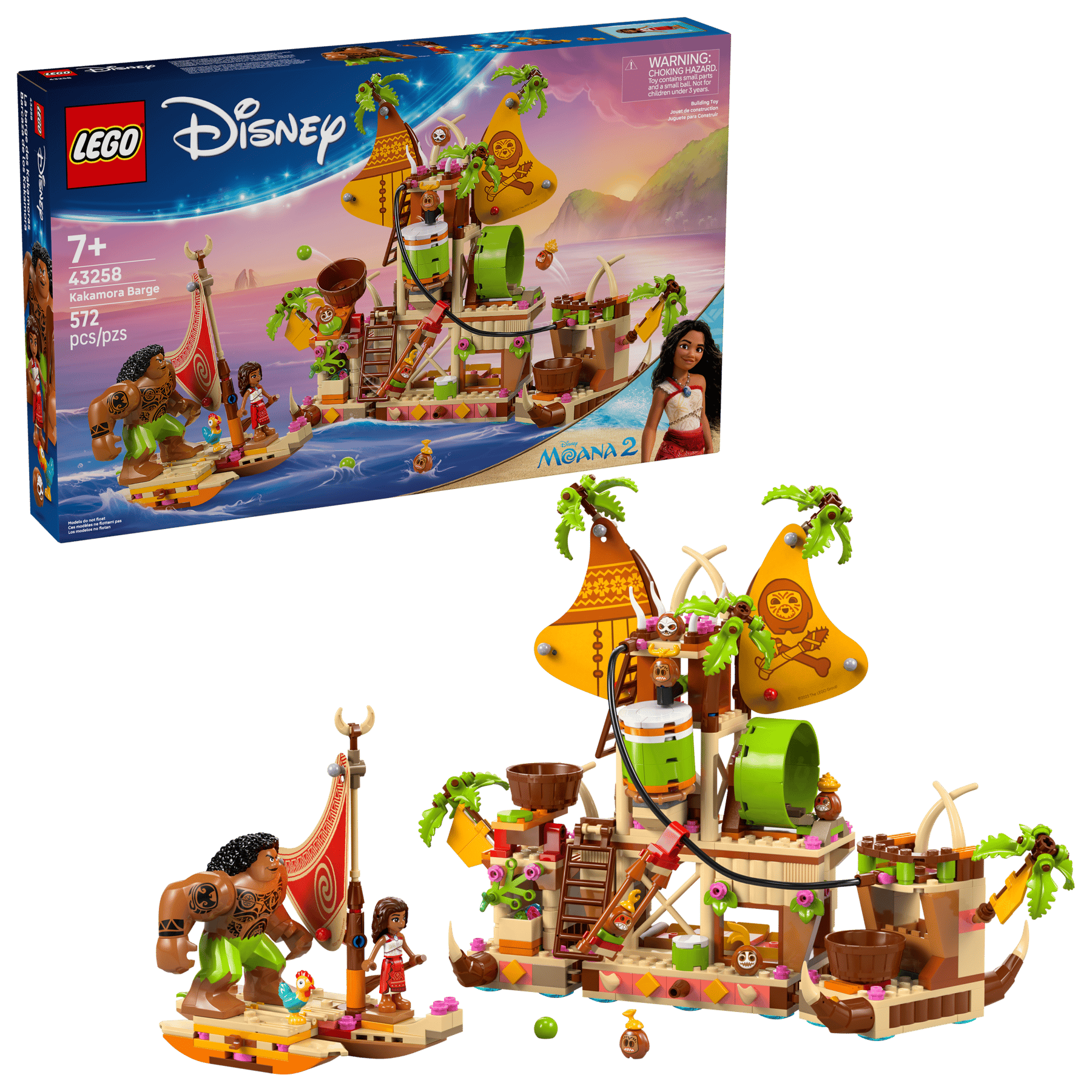 Конструктор LEGO Disney™ 43258 Моана 2: Баржа «Какамора», 572 дет.
