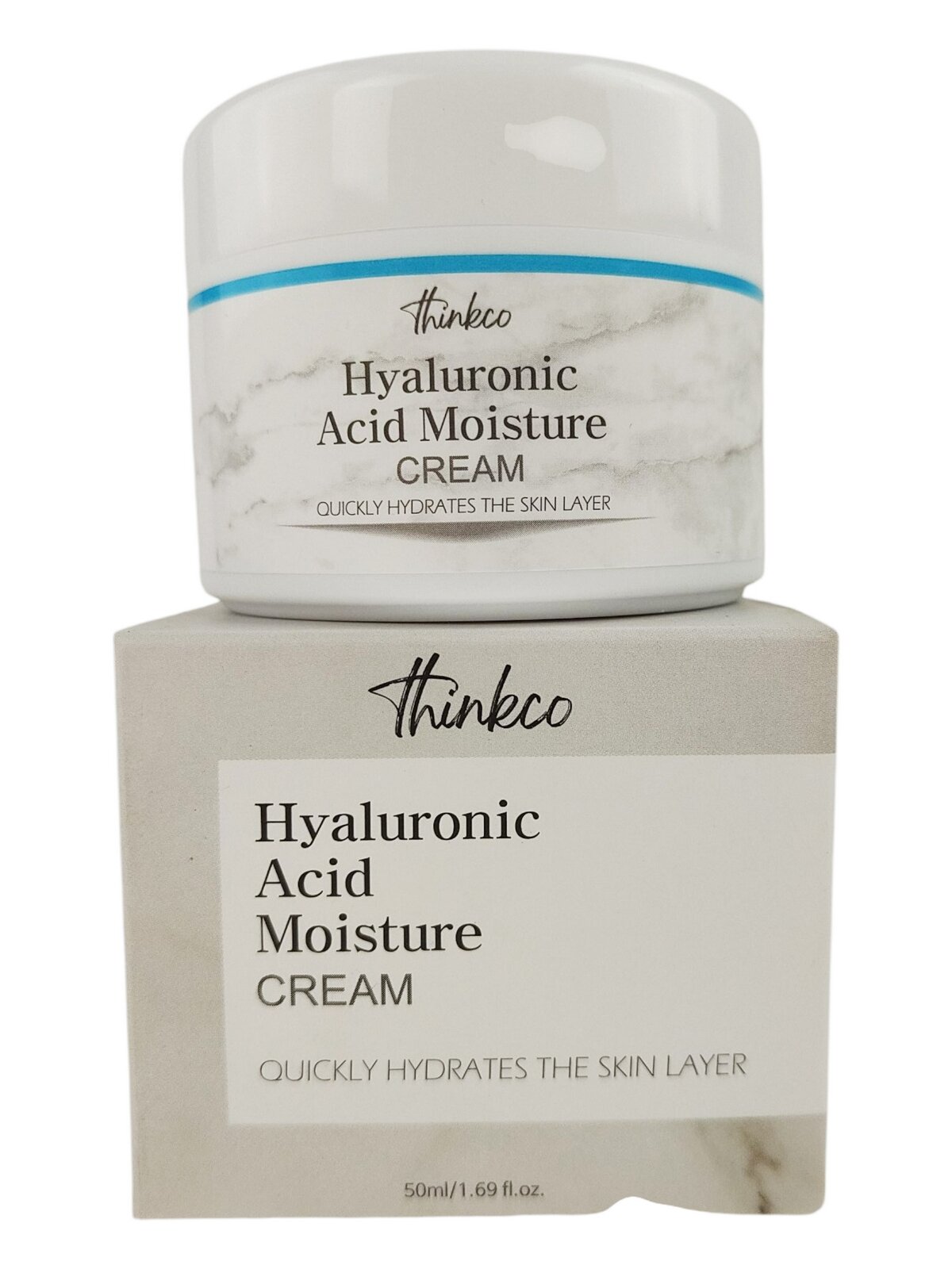 Крем для лица Thinkco Hyaluronic Acid, увлажняющий, с гиалуроновой кислотой, 50мл