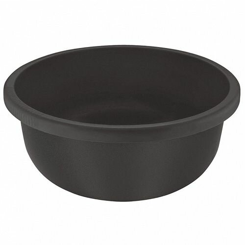 Таз PLASTIC REPUBLIC объем 9.5 л, круглый, Rock'n'Roll, антрацит (SC100210003)