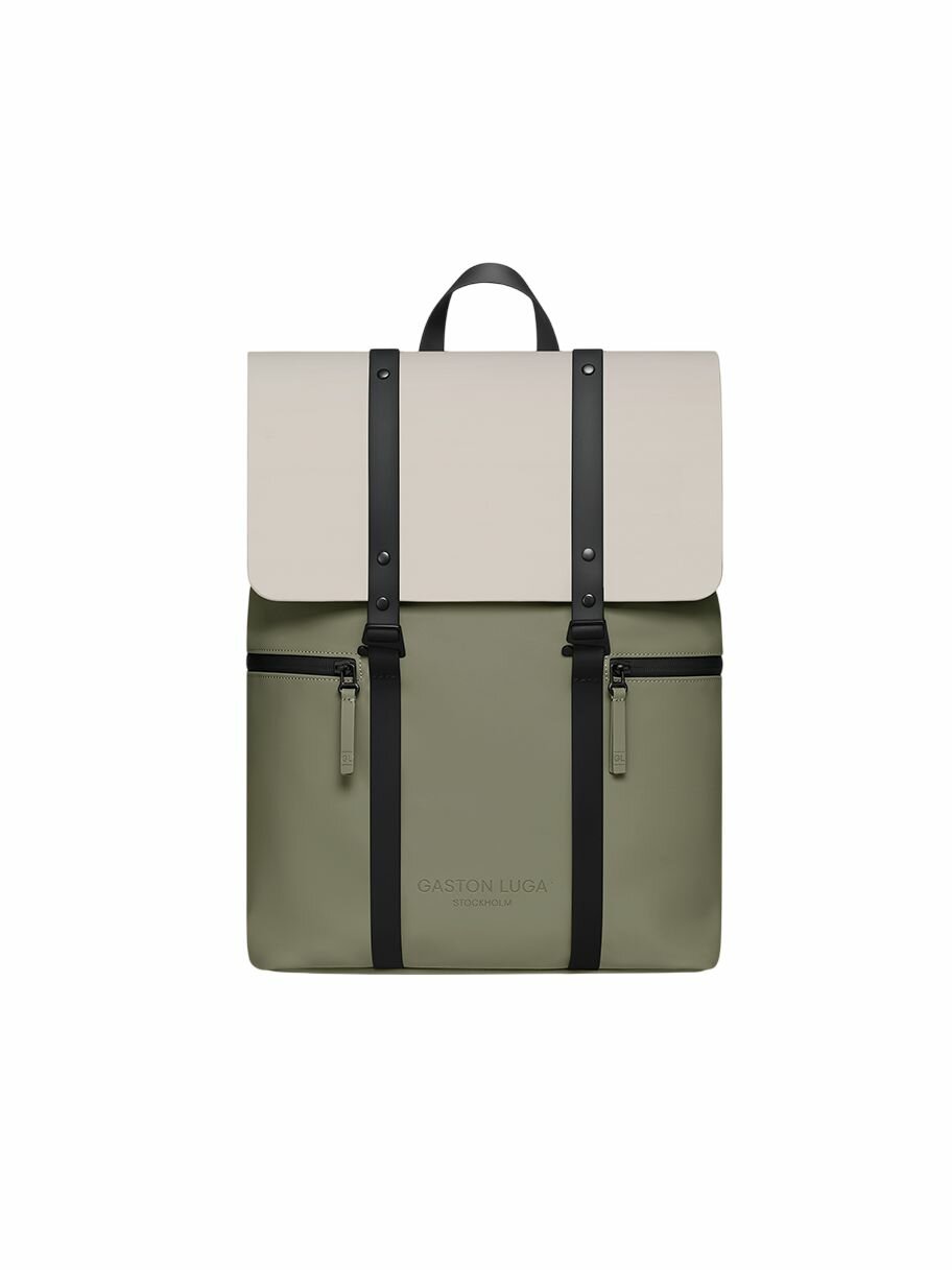 Рюкзак Gaston Luga Backpack Splash 2.0 для ноутбука размером до 13". Цвет: небесно-кремовый/шалфей
