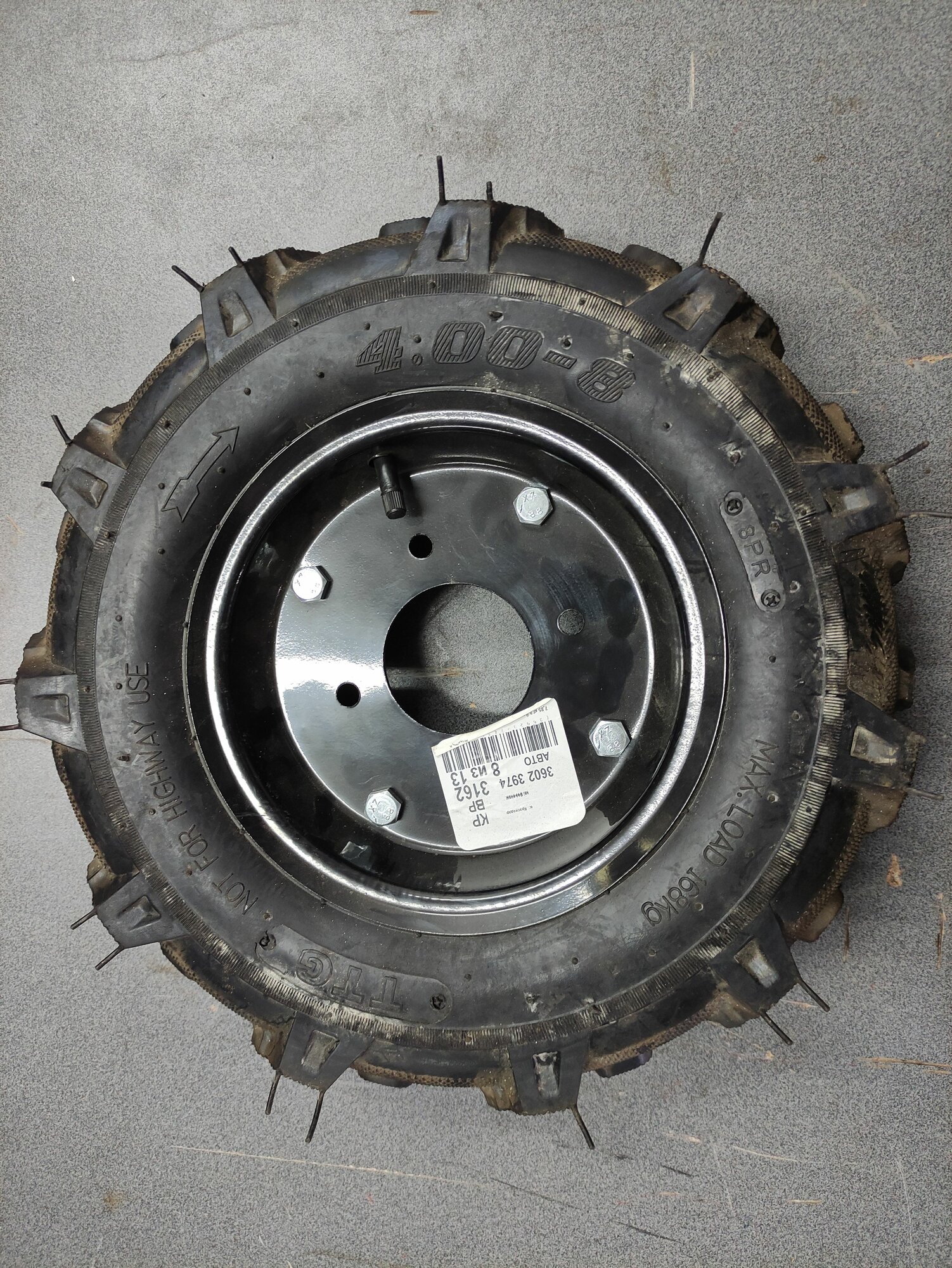 Колесо 4*8 на 4 отверстия на мотоблок и мотокультиватор (1 пара)