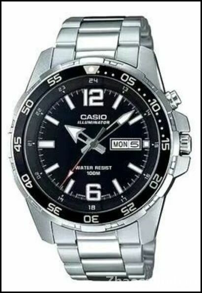 Мужские противоударные часы Касио ДжиШок MTD1079D1A, оснащенные японским кварцевым механизмом, представлены в эксклюзивном водонепроницаемом исполнении для дайвинга с будильником и множеством функций
