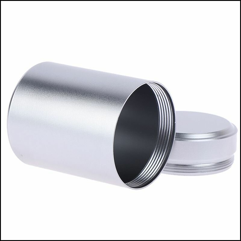 Серебристо-серый титановый алюминиевый сплав небольшой размер металлические герметичные банки