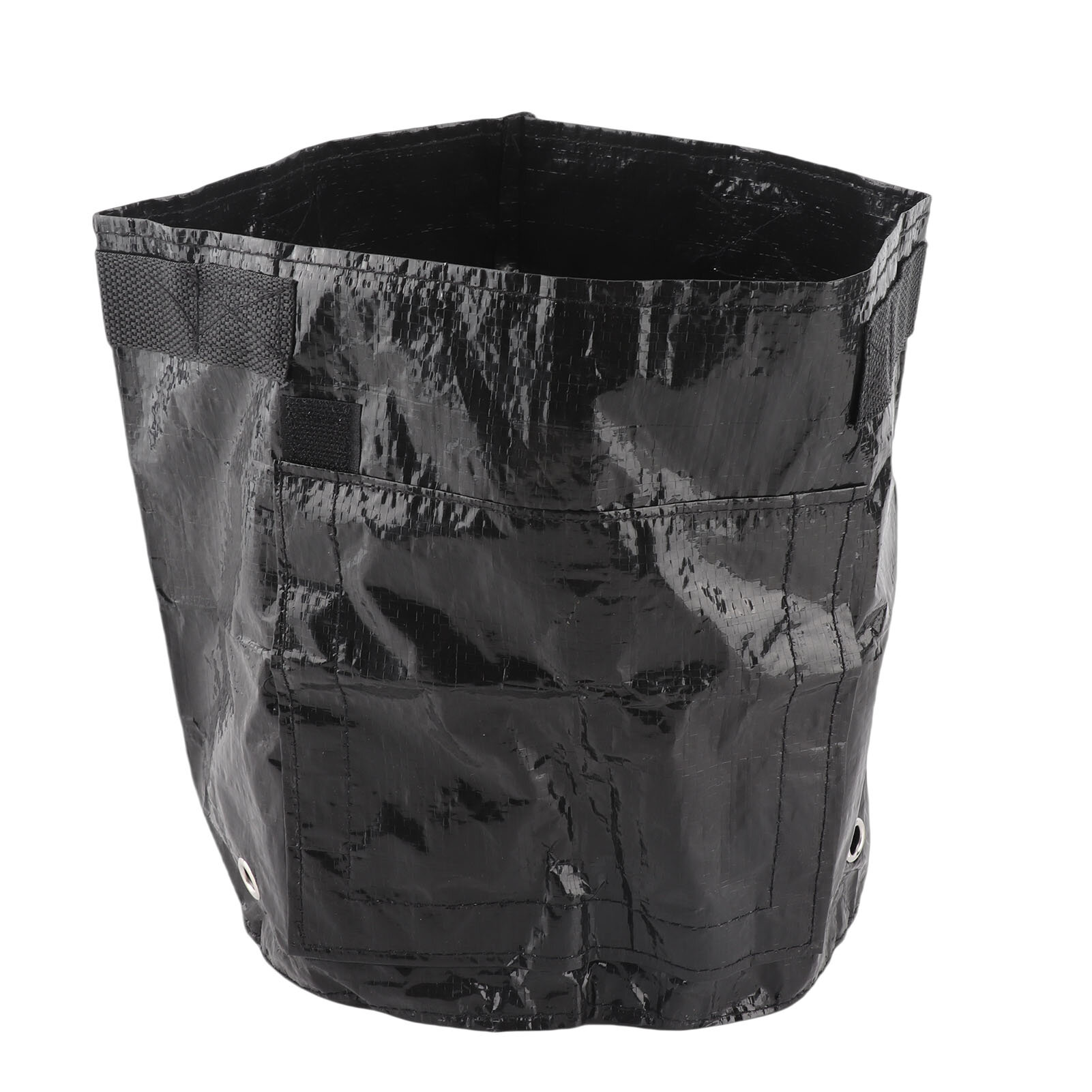 Посадочный мешок из полиэтилена, экологически чистый, дышащий, для выращивания растений, садовый инструмент, черный, 3 галлона, 25x22 см.