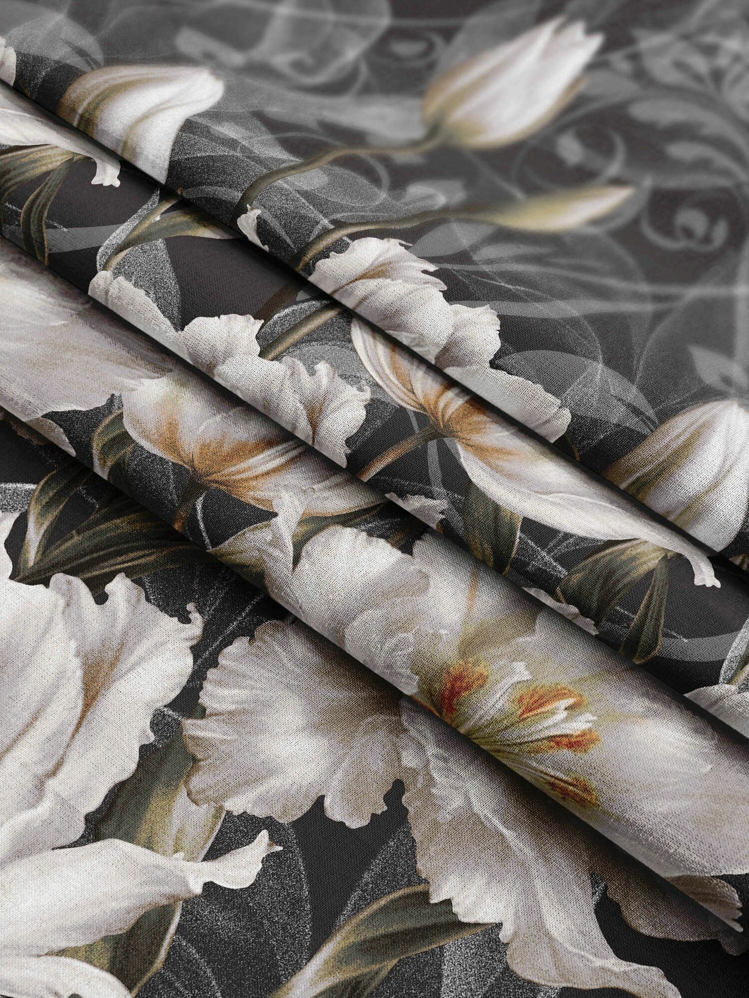 Ткань для шитья постельного белья, Бязь, Хлопок, цв. темно-серый, Длина 3.50 м, Ширина 220 см, Плотность 142 г/кв. м