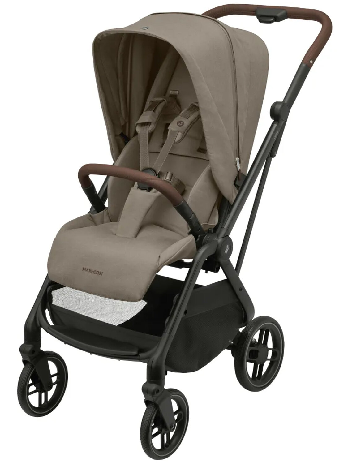 Коляска прогулочная Maxi-Cosi Leona Twillic Truffle/беж (большие колеса)