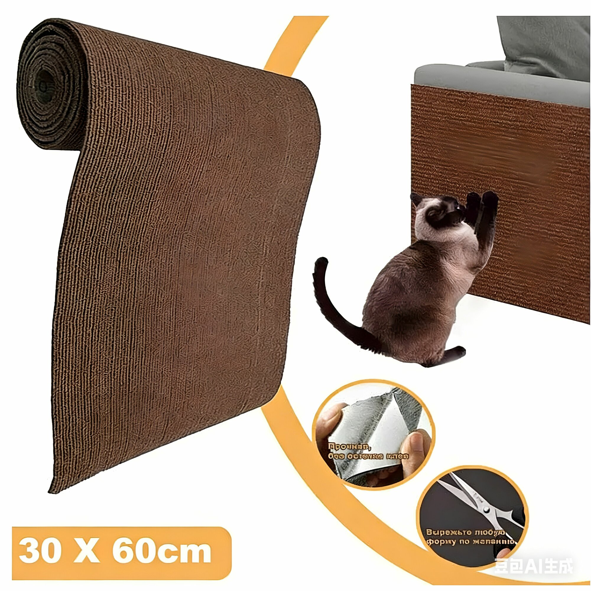 Когтеточка 30x60CM 1шт для кошек 30x60 см