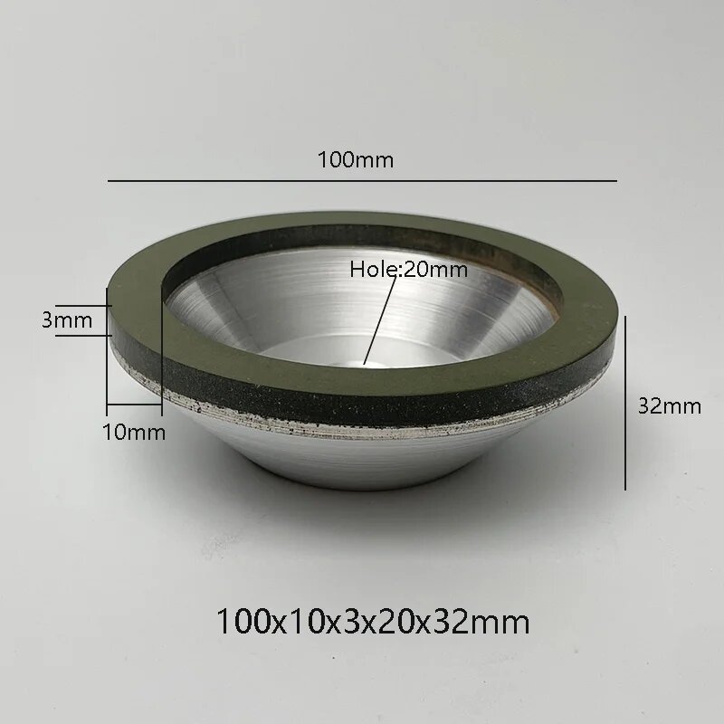 Алмазный шлифовальный круг для угловой шлифмашины Grit100~1000 Dia100mm, 1000