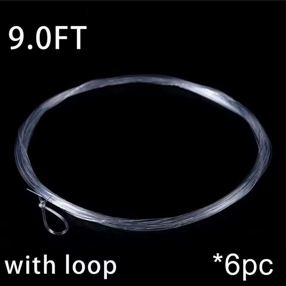 MAXIMUMCATCH Коническая нейлоновая леска для нахлыста 6 шт, 0X-7X 1X, 9FT with loops