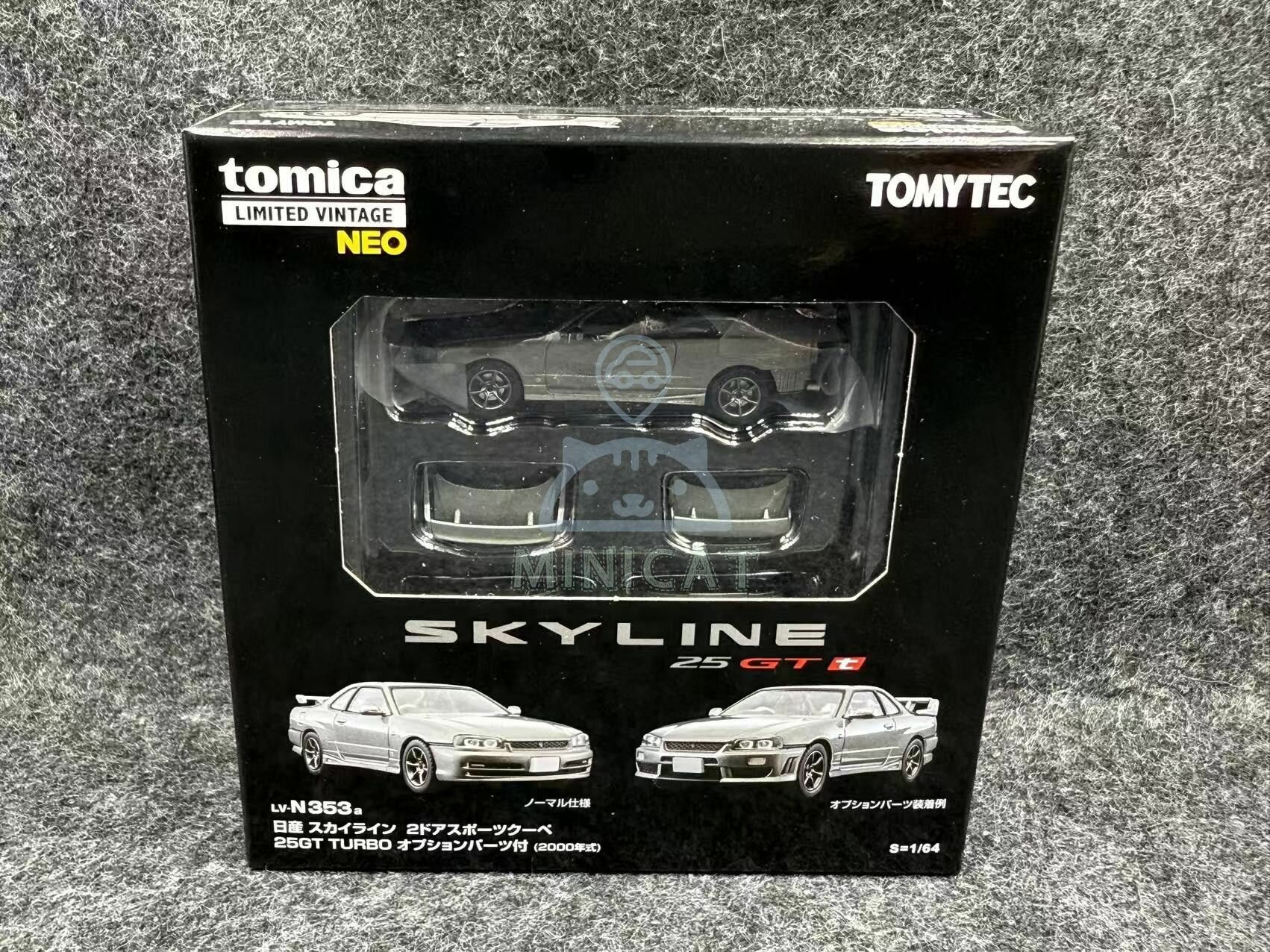 Машинка 2511 TOMYTEC 1:64 TLV LV-N353a Nissan 25GT-Turbo ER34 Silver 2000 Die-cast Alloy Model Collection Toy Children Gifts
