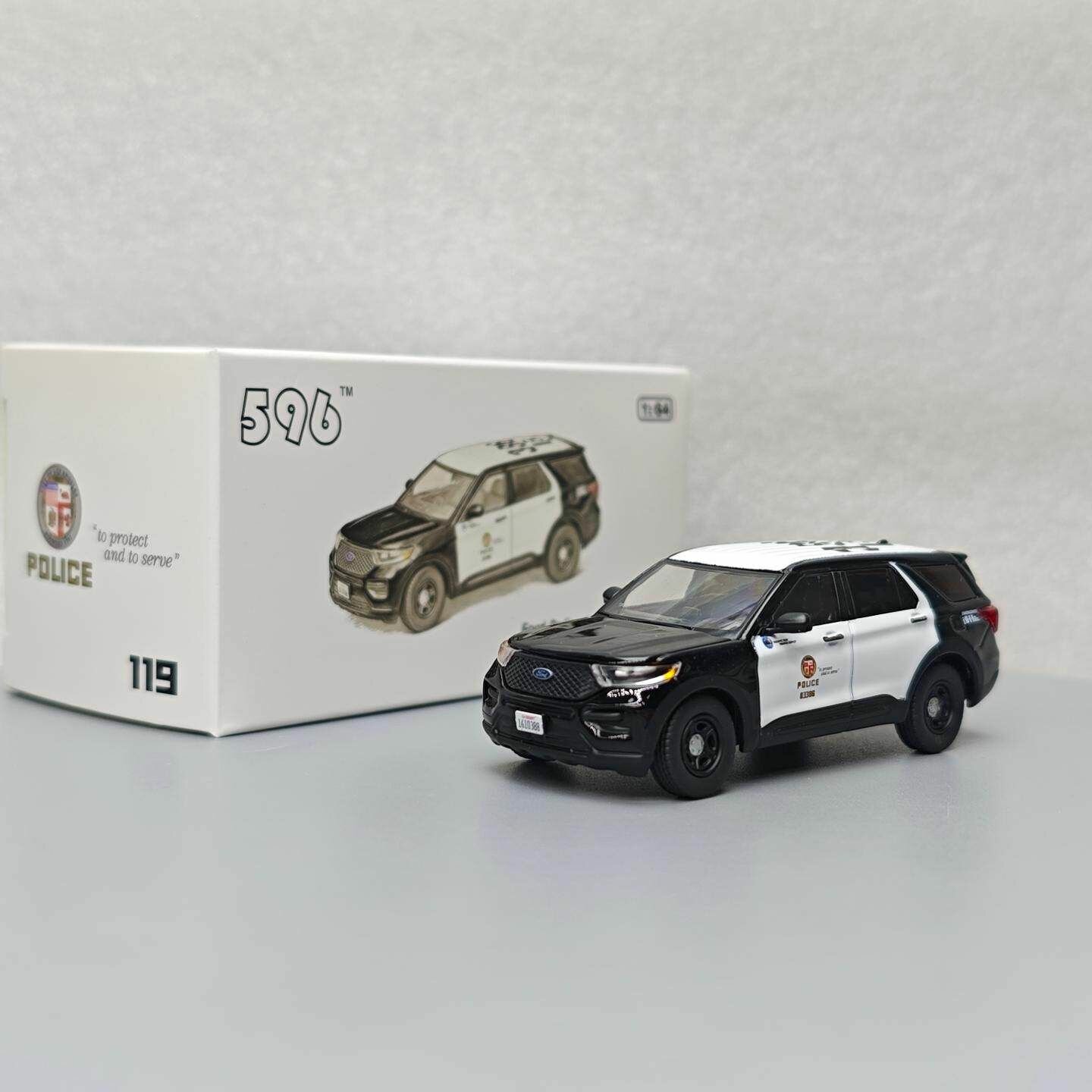 Машинка 596 MODEL 1:64 Ford Explorer LAPD - Los Angeles Police Department Die-cast Alloy Model Collection Toy Children Gifts
