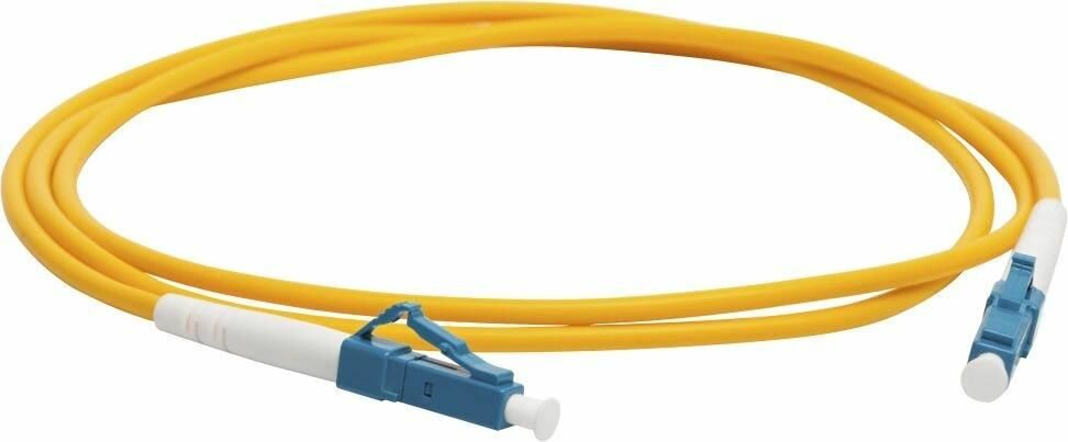 Патч-корд Lanmaster 2х9/125 мм, OS1/OS2 SC дуплекс-SC дуплекс, длина 1 м, желтый (LAN-2SC-2SC/SU-1.0)