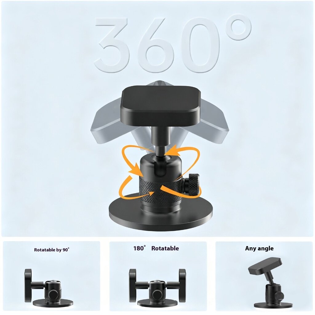 Алюминиевый кронштейн-основание для камеры с магнитным креплением