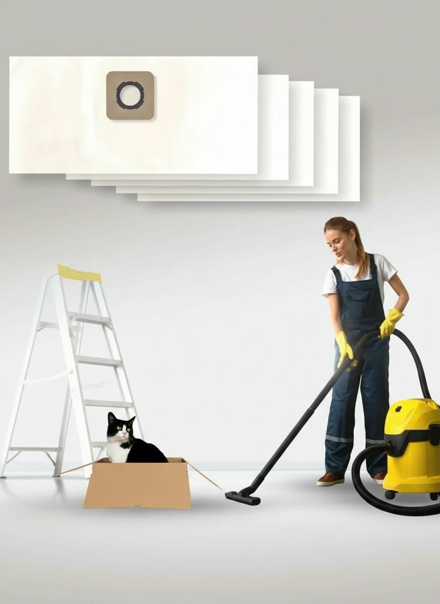 Мешки для пылесоса керхер WD 3 WD2 PLUS kwd3 BOSCH GAS 15-20 Karcher