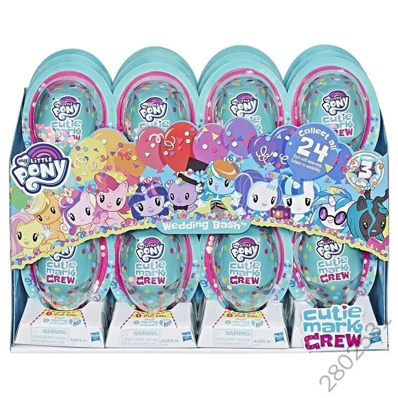 Фигурка My Little Pony Cutie Mark Crew Wedding Bash 3 с конфетти, фигурка My Little Pony из ABS пластика, случайный выбор