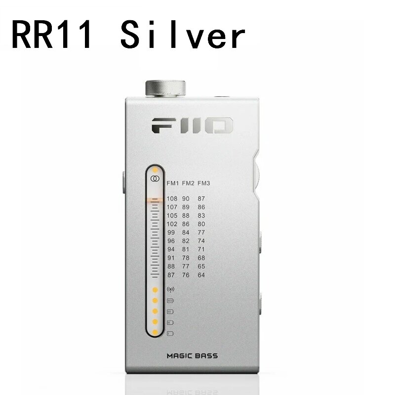 FiiO RR11 Портативный Стереоприемник HiFi FM С Аналоговой Настройкой PVR, Басы + 3D Звуковые Эффекты, 64 МГц-108 МГц